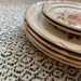 International Endura Collection Plates, Pink and Red Retro Floral ...