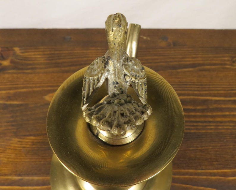 Nepali Brass Ceremonial Water Vessel With Bird, Pitcher, Traditional ...
