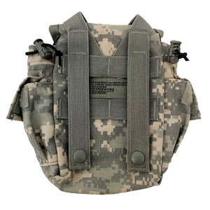 Authentic U.S Military Fighting Load Carrier Vest W/ 4 Molle II Pouches ...