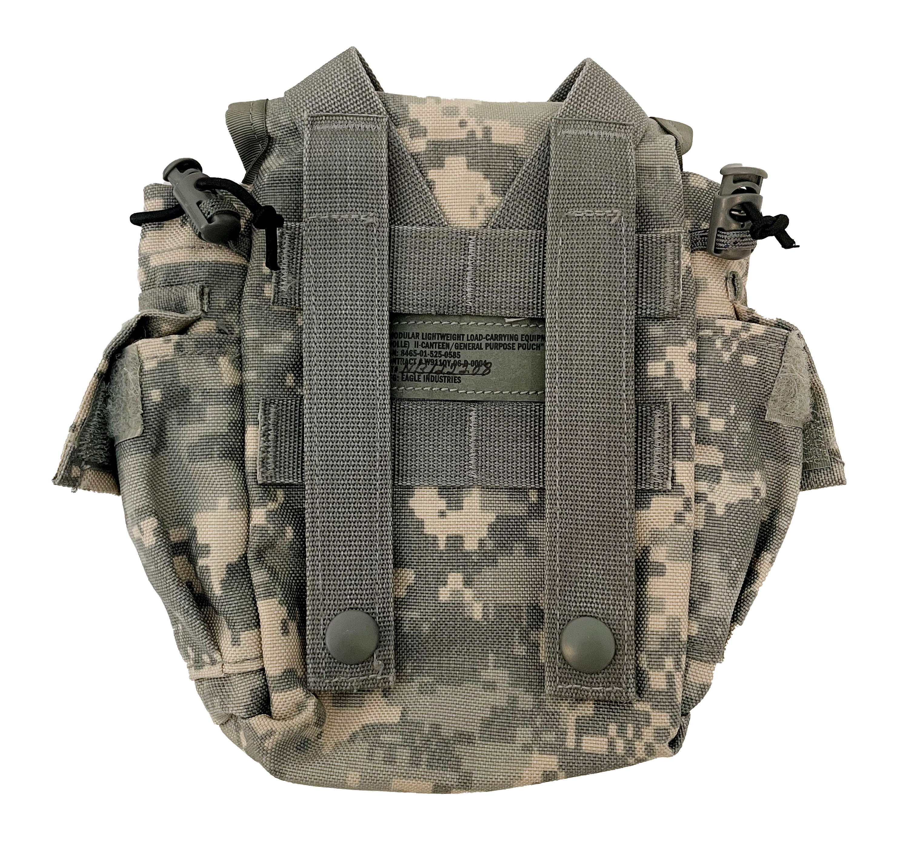 Authentic U.S Military Fighting Load Carrier Vest W/ 4 Molle II Pouches ...