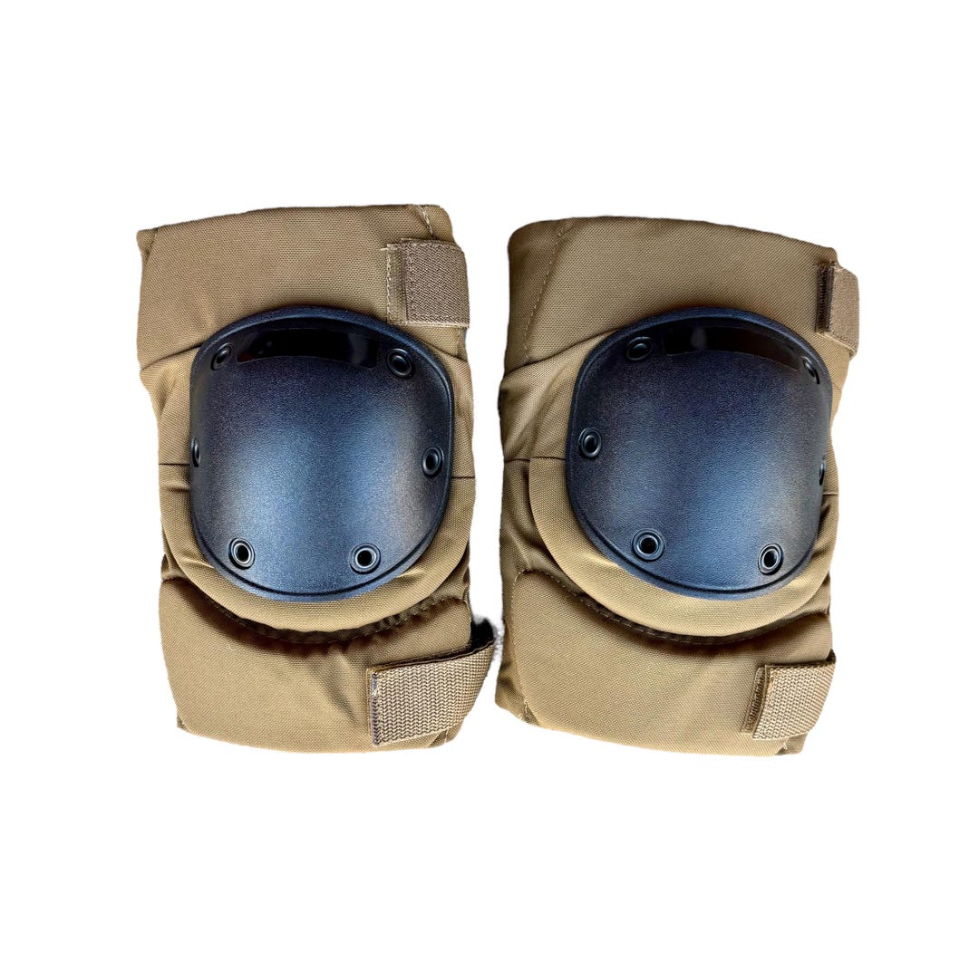 USGI Military Medium Knee Pads Coyote Brown Tactical Protective Gear ...