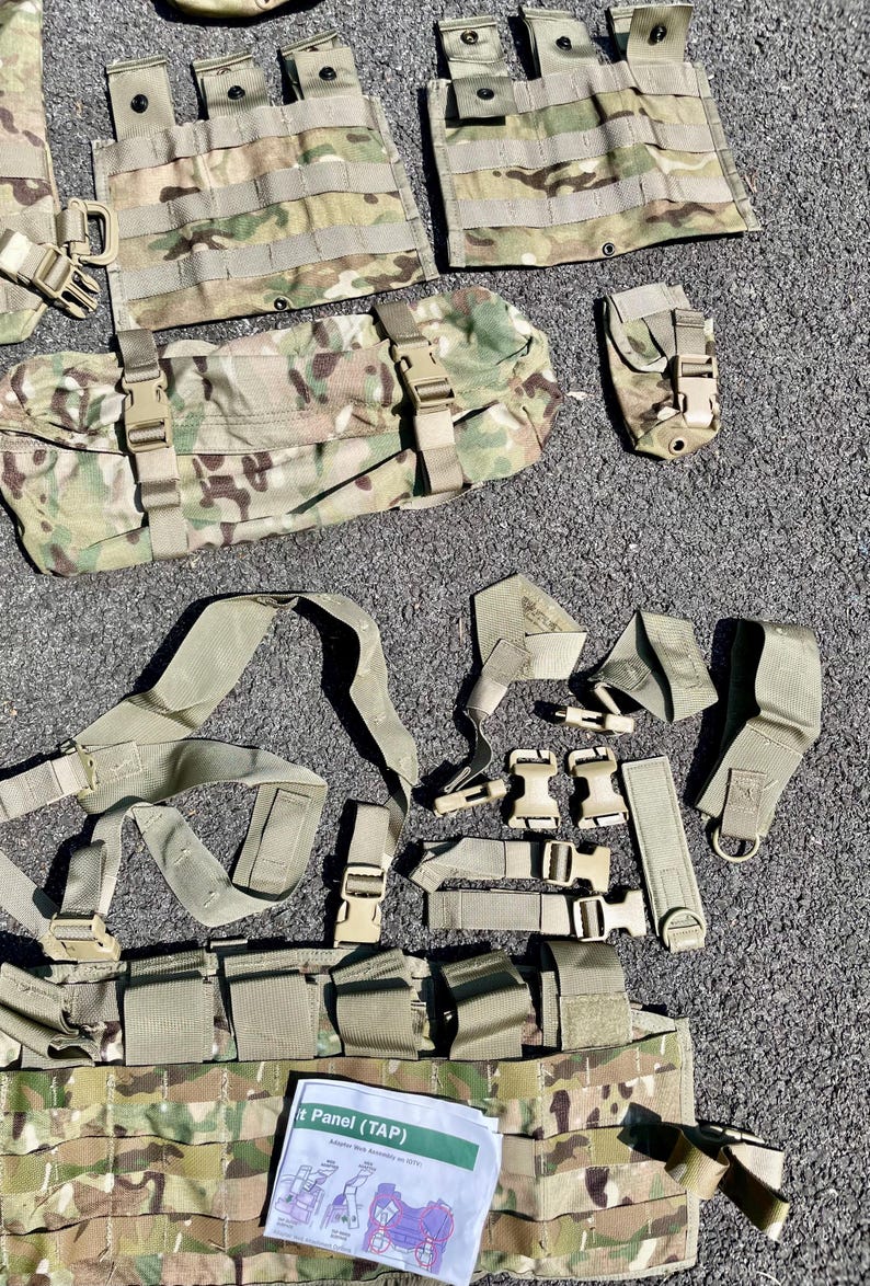 USGI Molle II Assault Pack Scorpion OCP W/stiffener & Rifleman Set ...