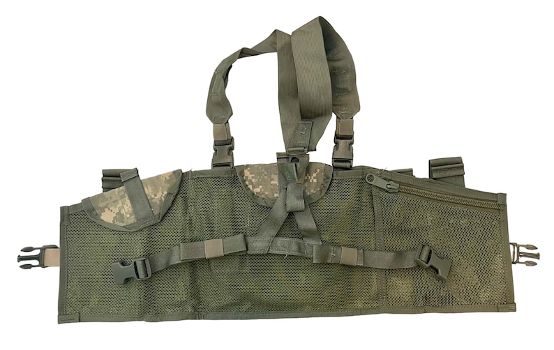 USGI Molle Military Tactical Assault Panel TAP Chest Rig ACU W/harness ...