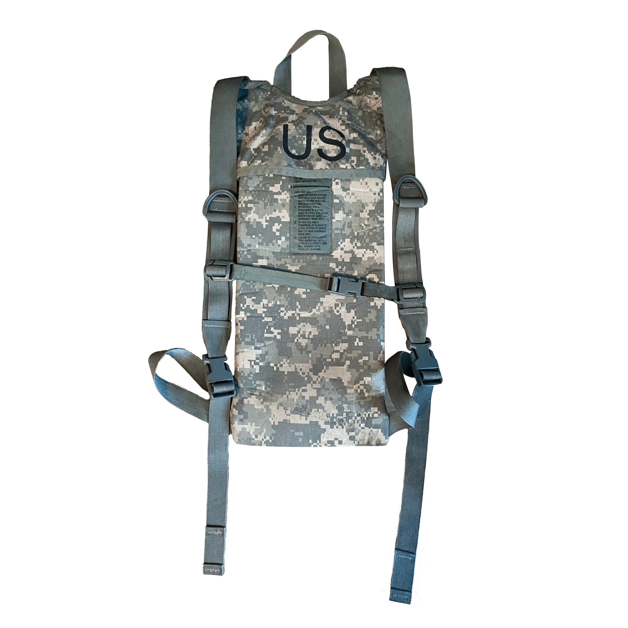 US Army ACU Hydration Carrier 100 Oz 3L System No Bladder Camelback UCP ...