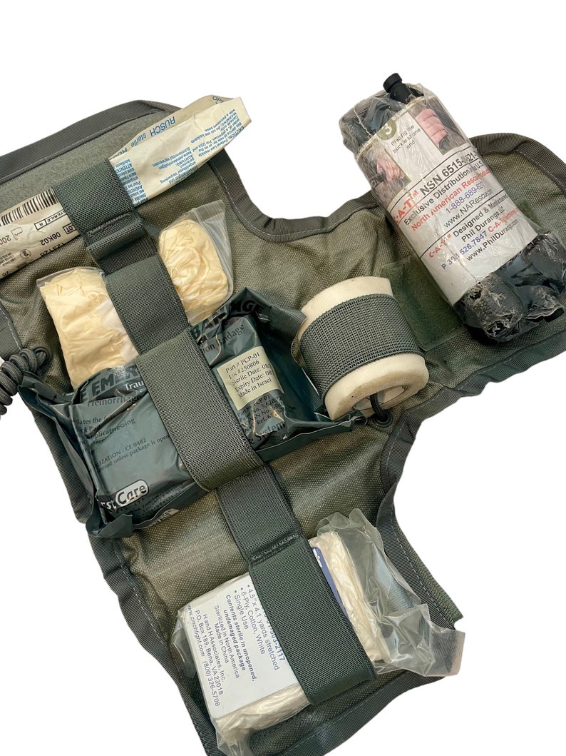 U.S. Army Military Improved IFAK First Aid Kit MOLLE Bandage CAT ...