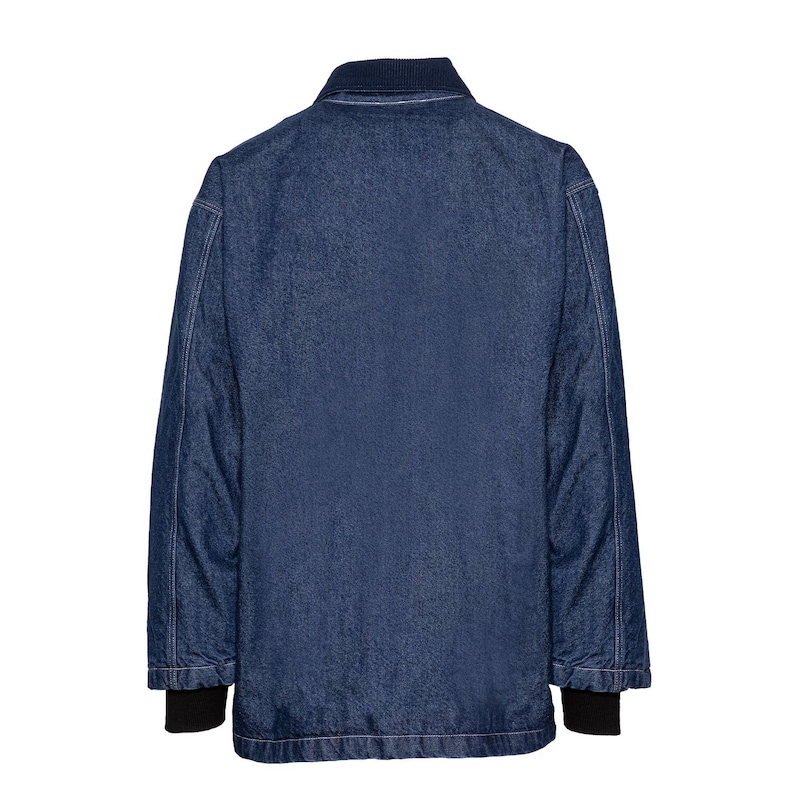 Custom Embroidered GAME Apparel Men's 1950 Denim Chore Coat Firefighter ...