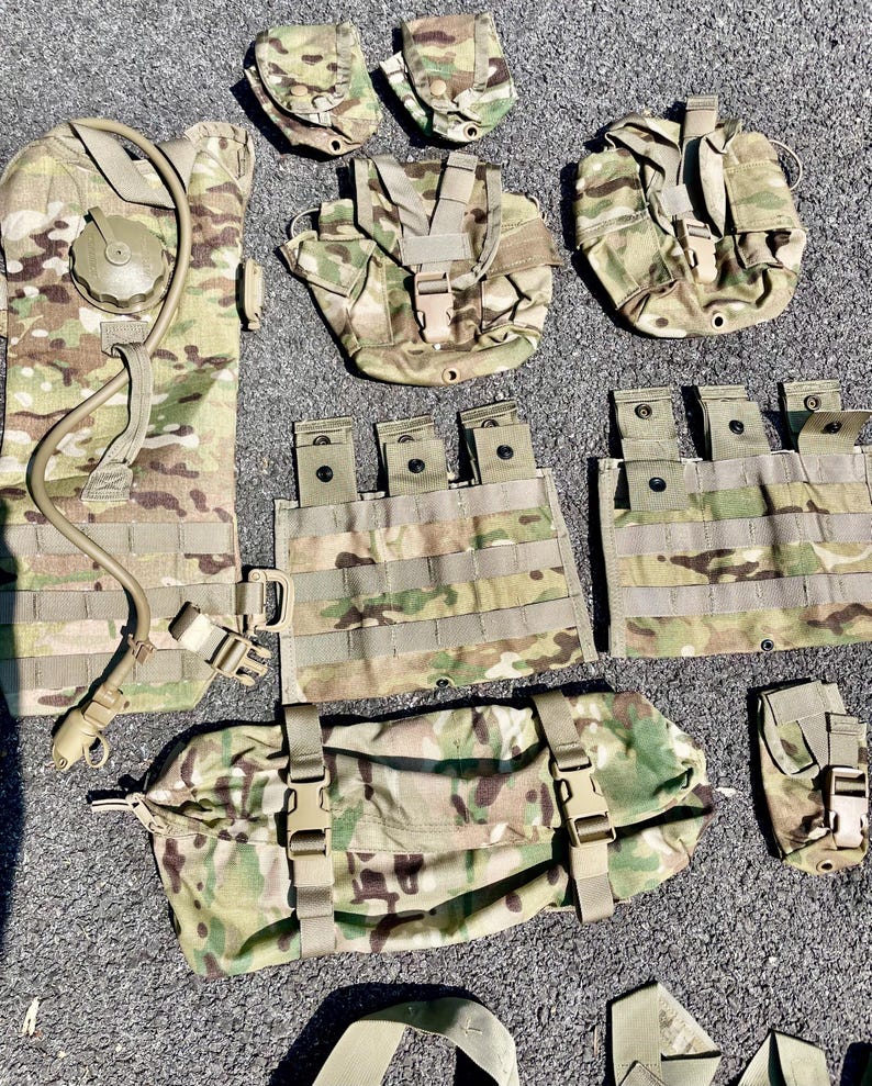 USGI Molle II Assault Pack Scorpion OCP W/stiffener & Rifleman Set ...