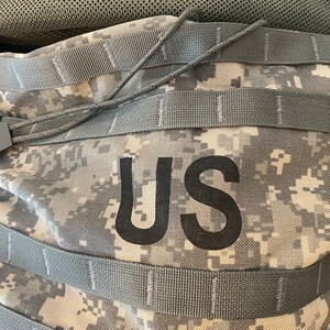 USGI Military ACU Molle II Improved Rucksack / Large Field Pack Set ...