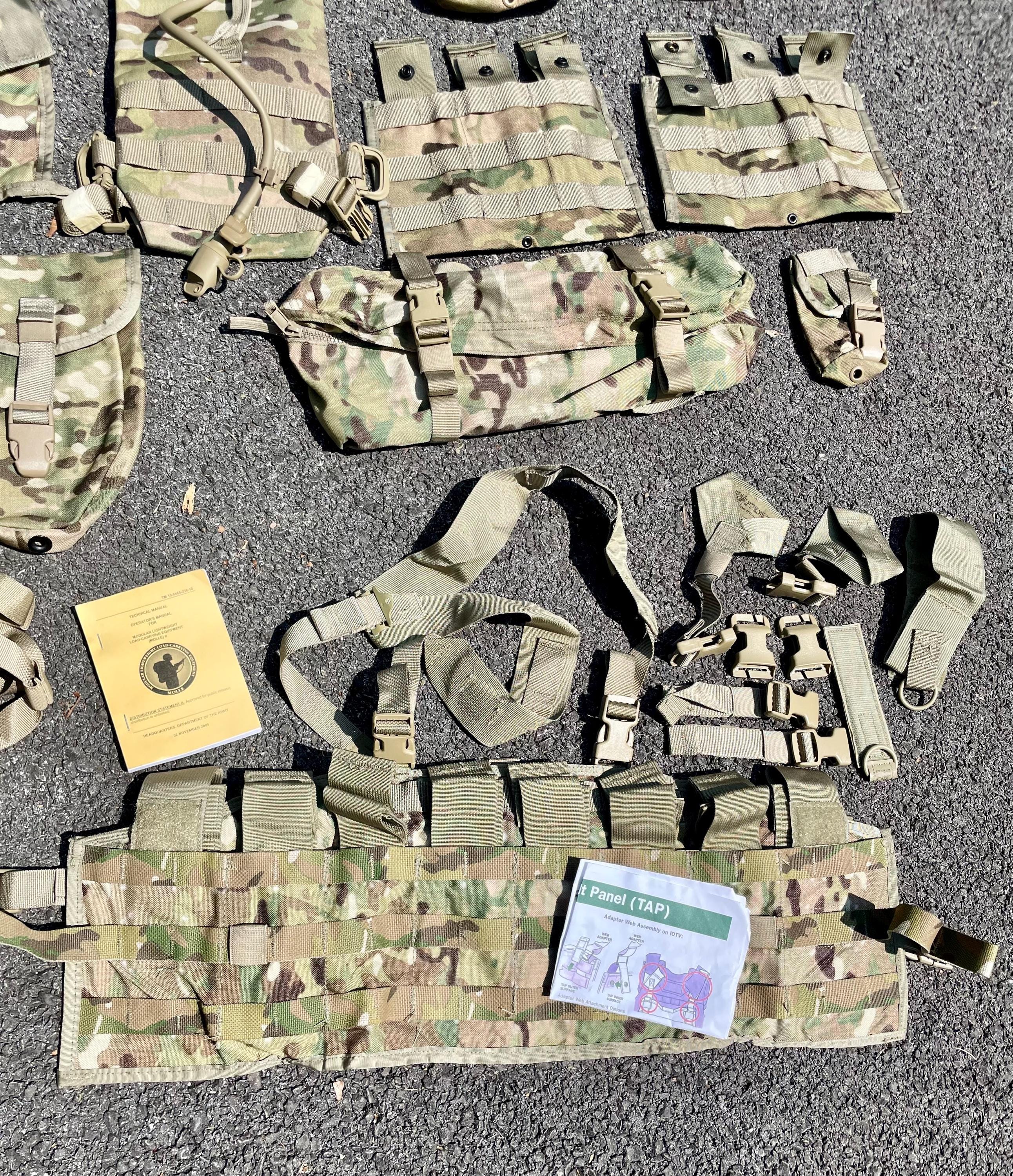 USGI Molle II Assault Pack Scorpion OCP W/stiffener & Rifleman Set ...