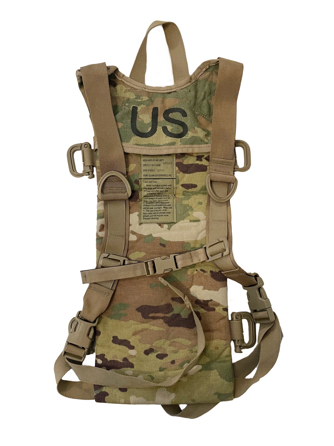 Authentic U.S Army Molle II Hydration Carrier System OCP Multicam ...