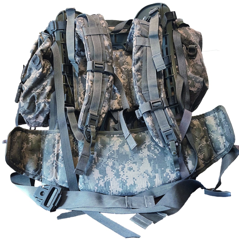 USGI Military ACU Molle II Improved Rucksack / Large Field Pack Set ...