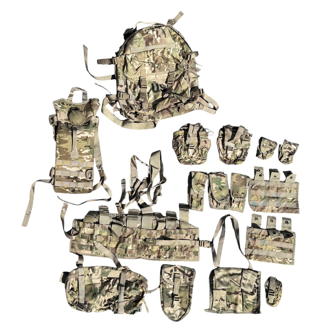USGI Molle II Assault Pack Scorpion OCP W/stiffener & Rifleman Set ...