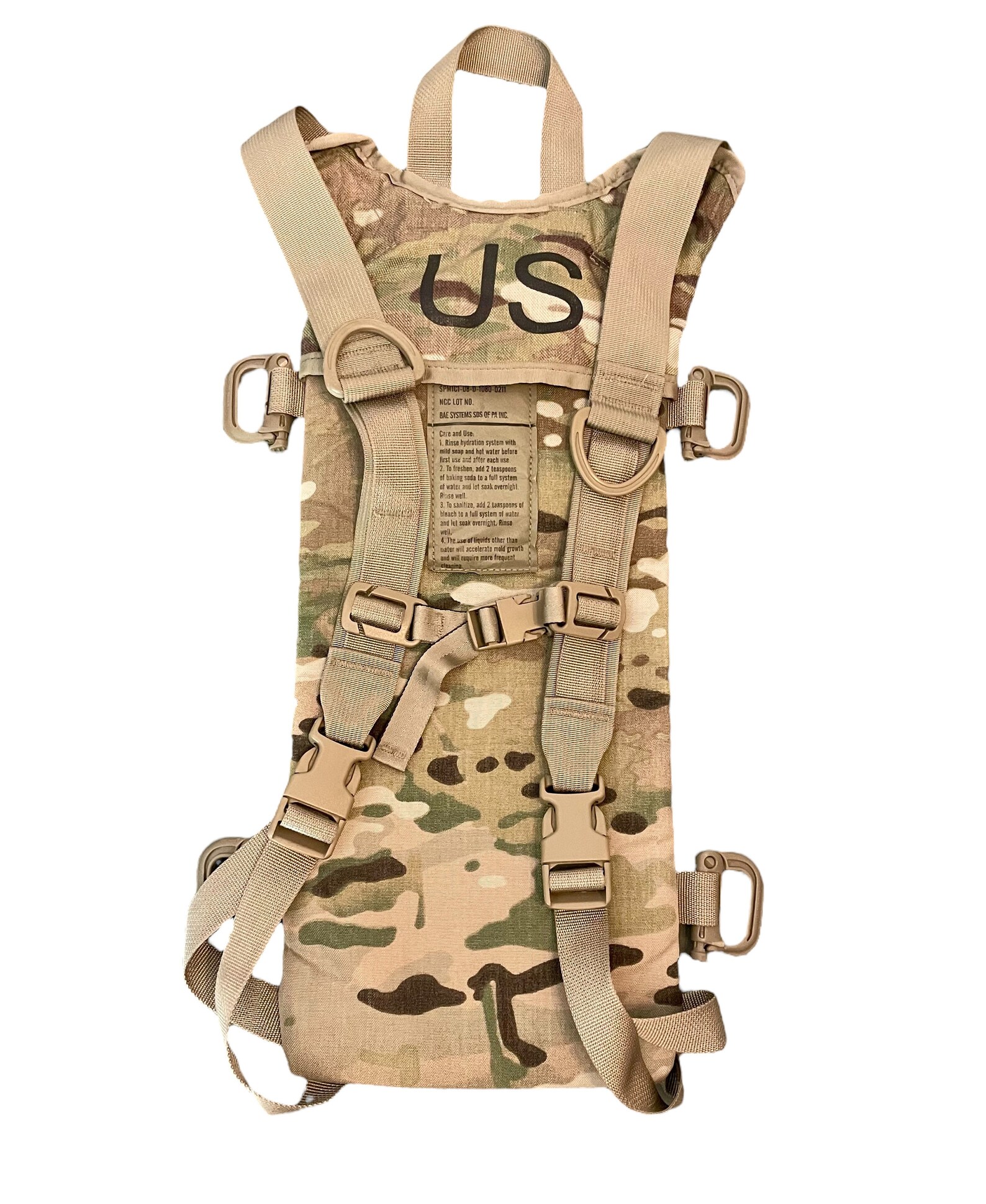 USGI Molle II Hydration System Carrier OCP Multicam 8465-01-580-1316 No ...