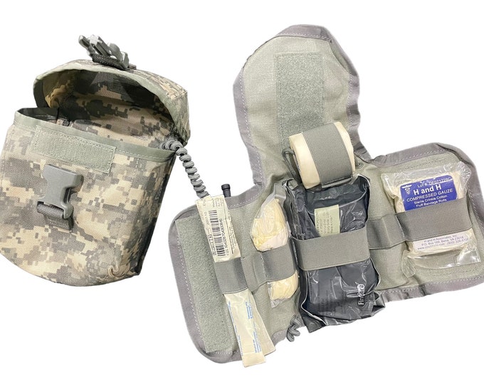 U.S. Army Military Improved IFAK First Aid Kit MOLLE Bandage CAT ...