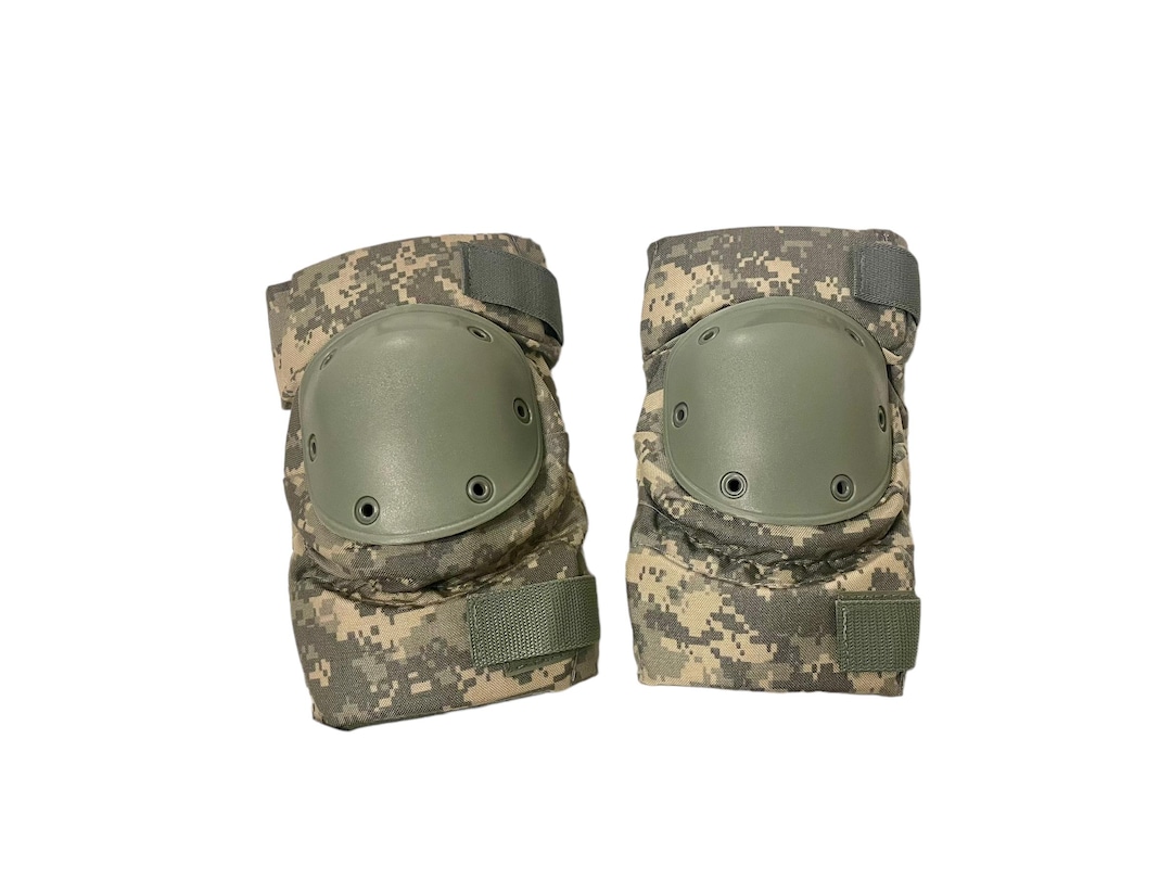 USGI Military Tactical Combat Knee Pads Pair, ACU Pattern, RFI Issue ...