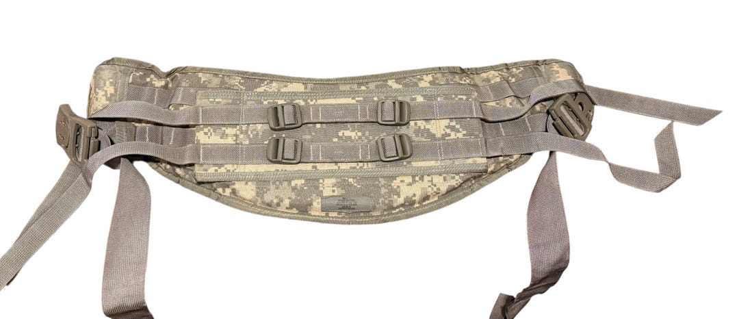 Authentic US Military ACU Molle II Backpack Molded Waist Belt Kidney ...
