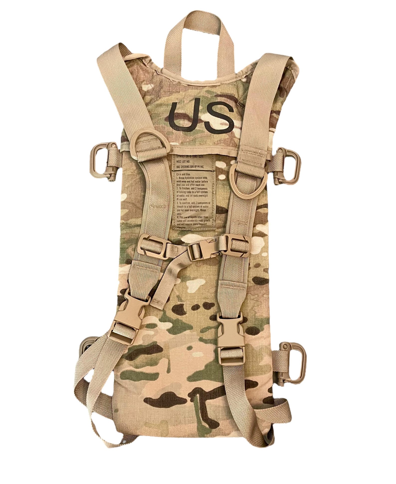 USGI Molle II Hydration System Carrier OCP Multicam- No Bladder ...