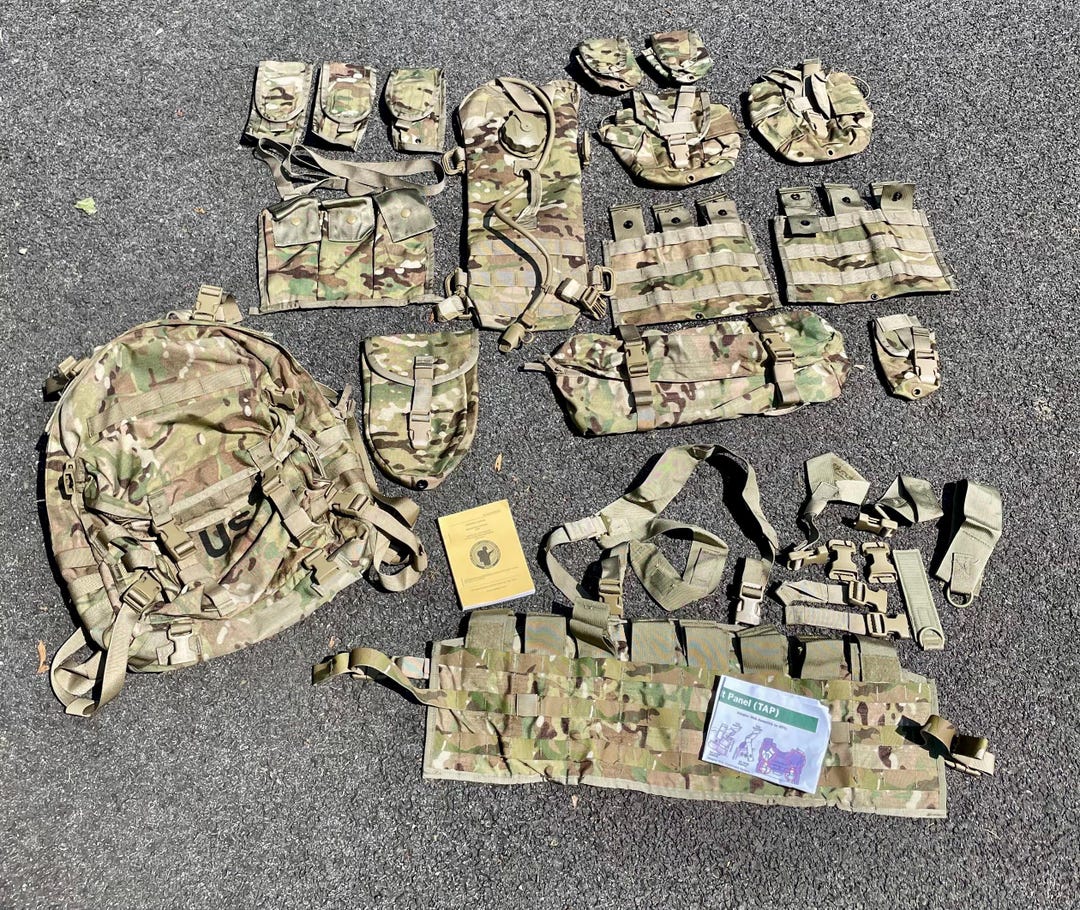 USGI Molle II Assault Pack Scorpion OCP W/stiffener & Rifleman Set ...