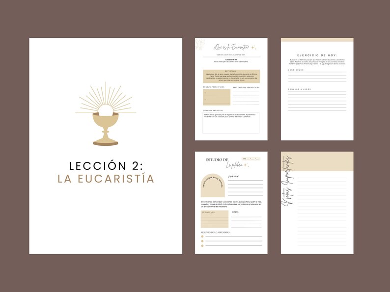 Printable First Communion Booklet Catechism Material Reflections for ...