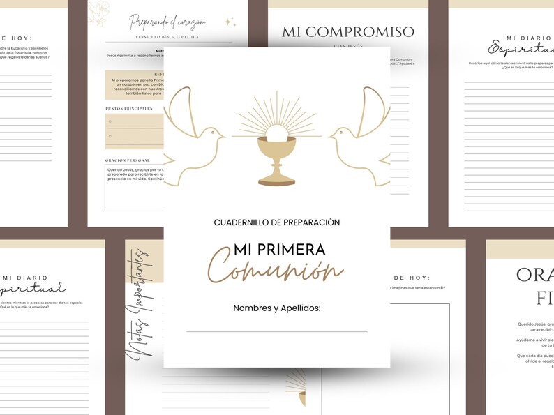 Printable First Communion Booklet Catechism Material Reflections for ...