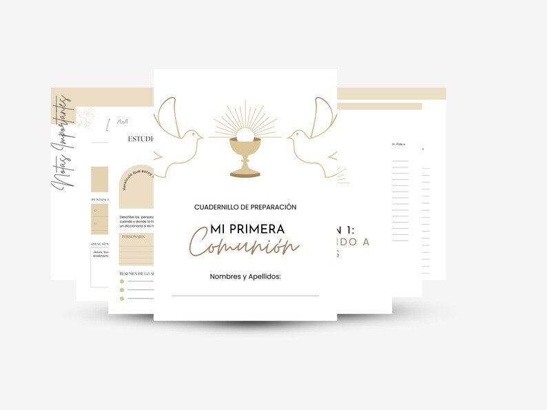 Printable First Communion Booklet Catechism Material Reflections for ...