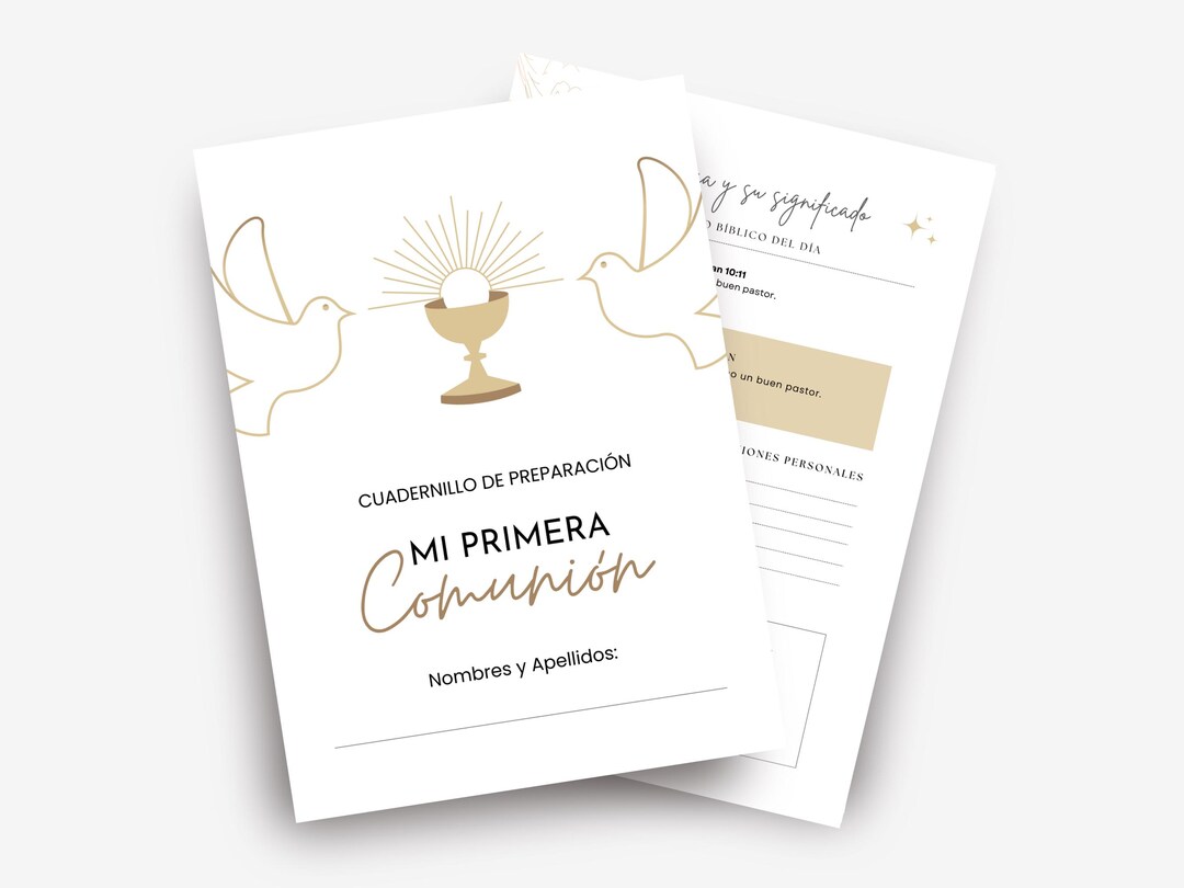 Printable First Communion Booklet Catechism Material Reflections for ...