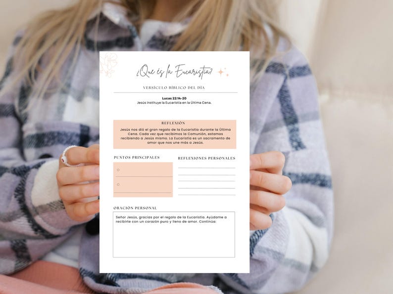 Printable First Communion Devotional, First Communion Devotional ...