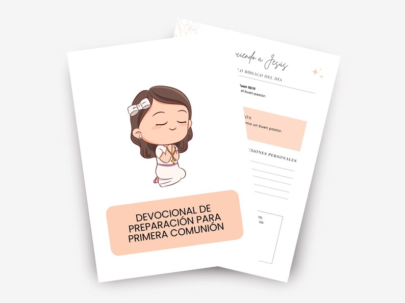 Printable First Communion Devotional, First Communion Devotional ...