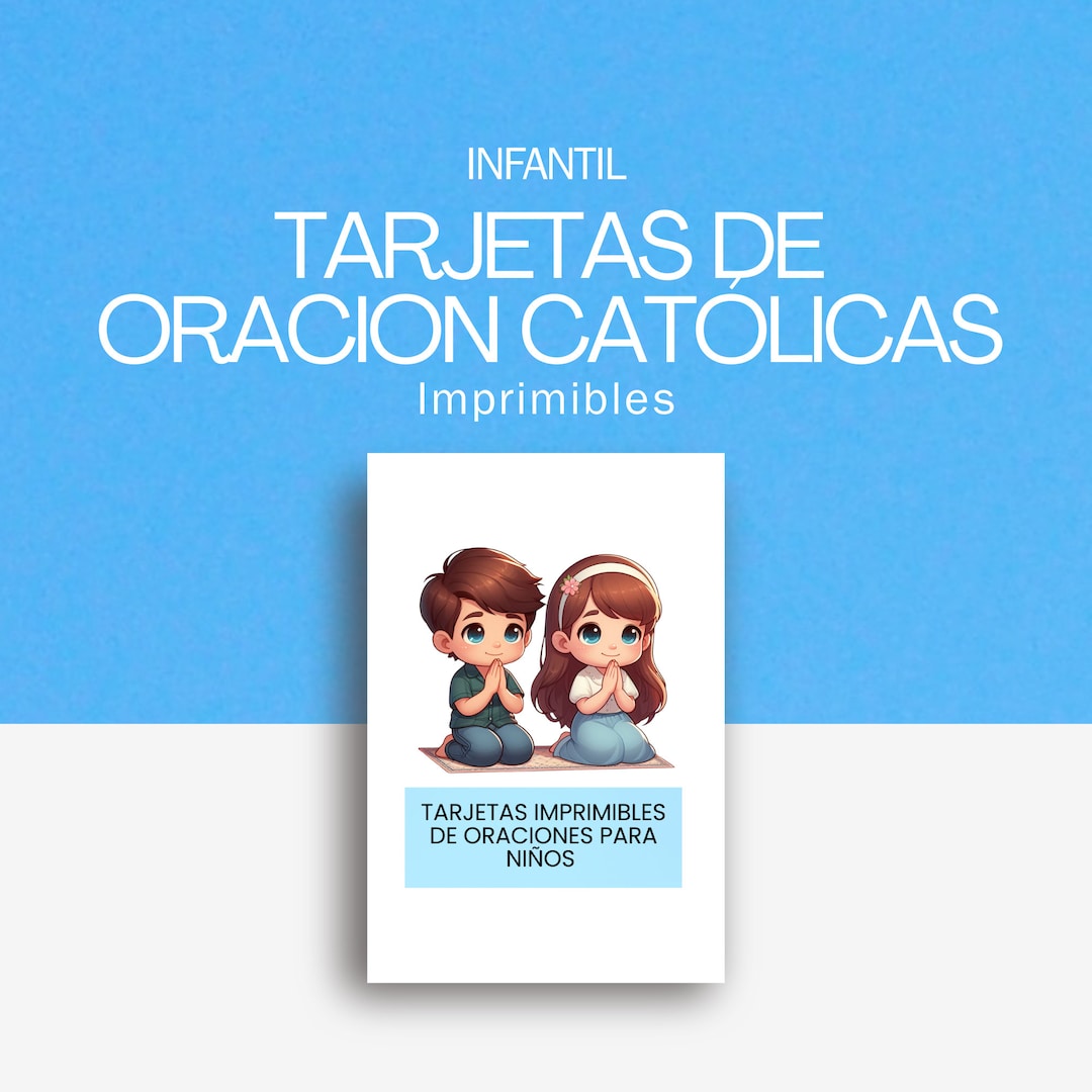 Tarjetas de Oraciones para Niños para Imprimir. Oraciones para pequeños ...