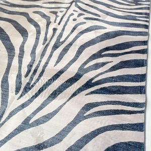 Zebra Pattern Rug,zebra Skin Bedroom Rug,non-slip Washable Rug,ideal ...