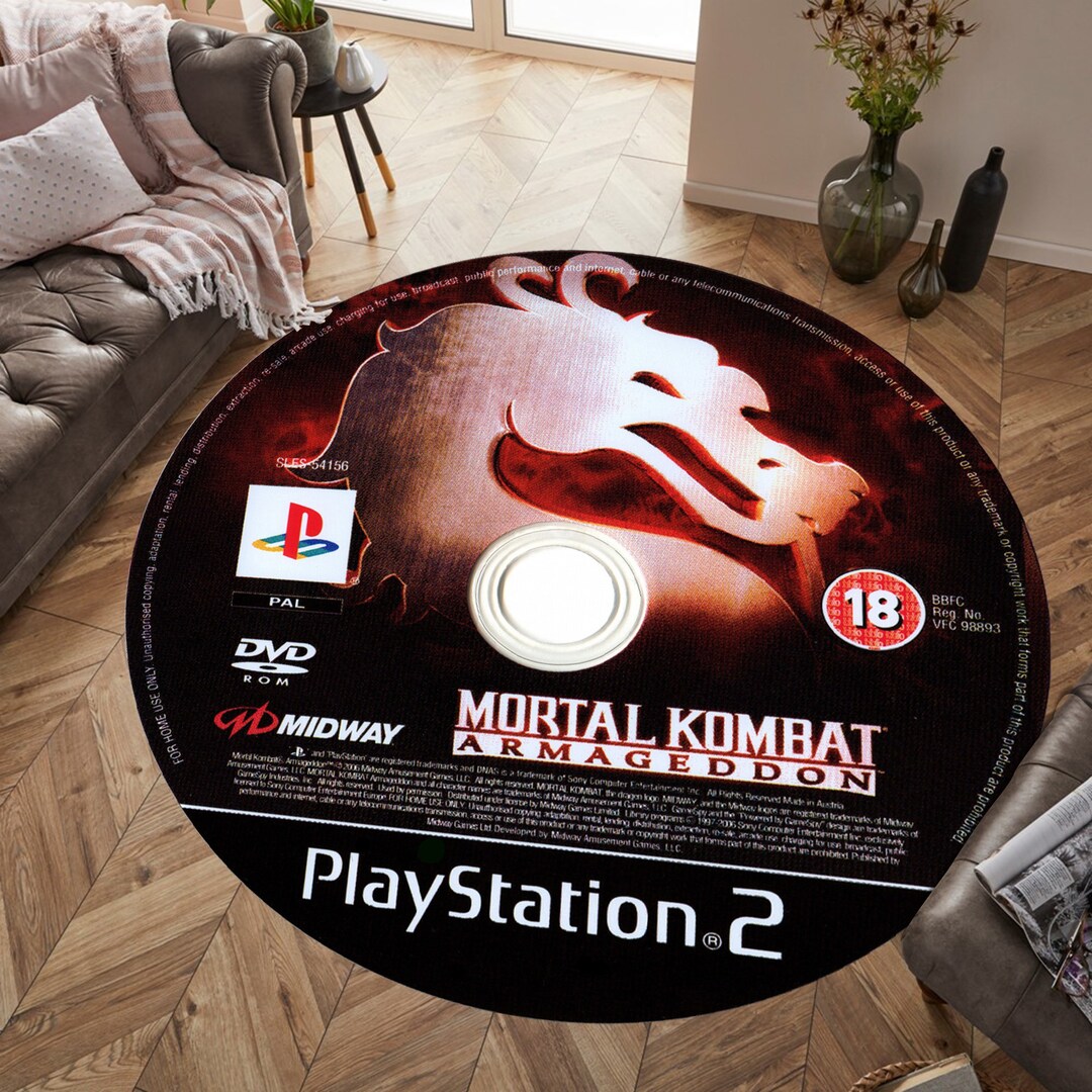 Mortal Kombat Armageddon Rug - PS2 Game Room Decor - Round Area Rug - Etsy