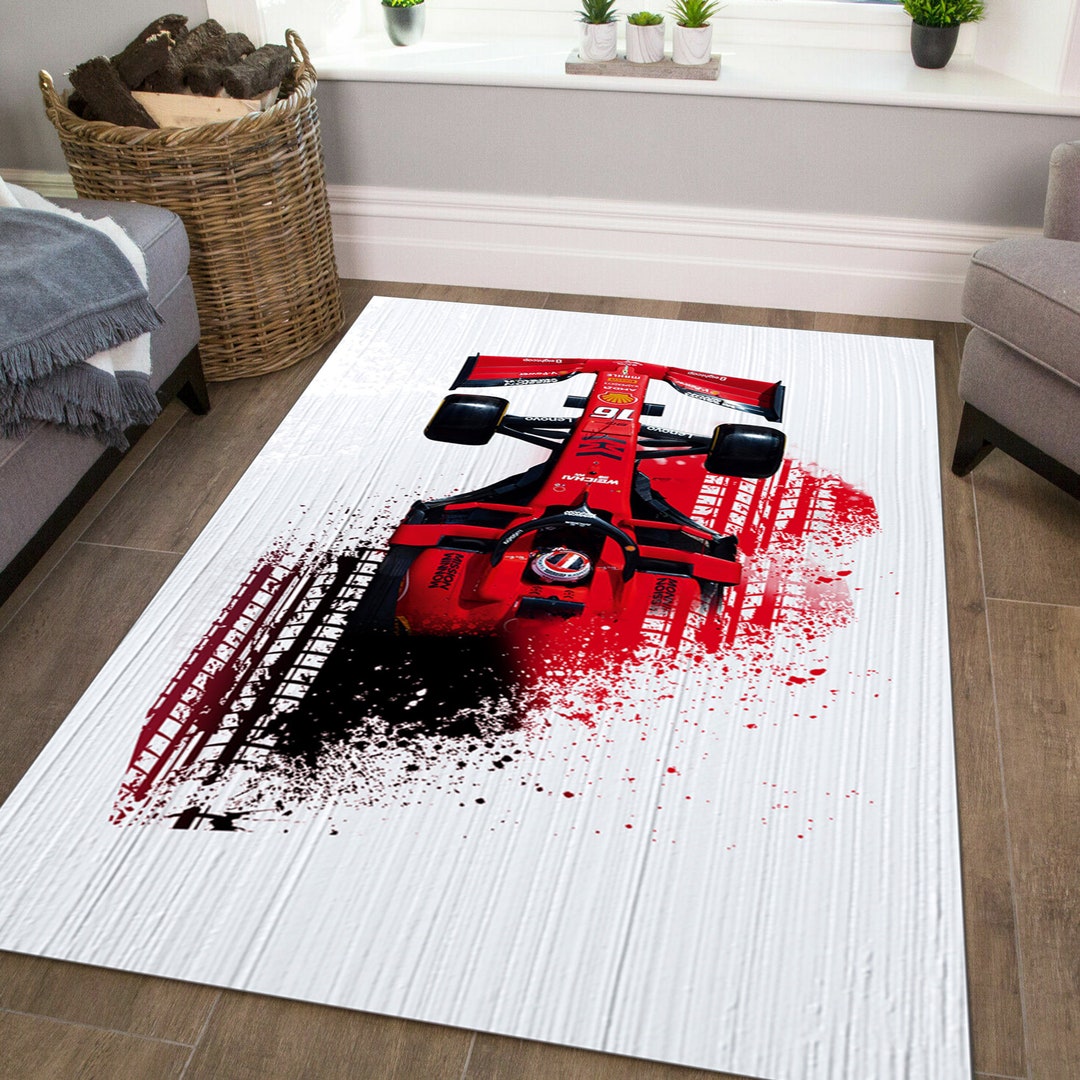 Formula 1 Race Car Rug: Modern Teen Room Decor - Etsy