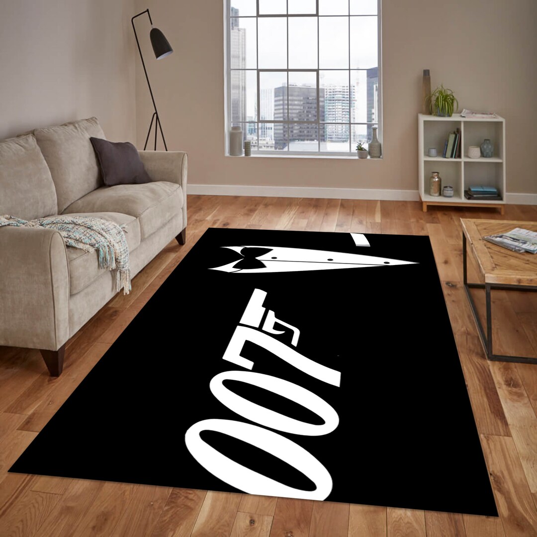 Custom Rug,movie Rug,james Bond Rug, 007 Movie Poster Rug, Livingroom ...