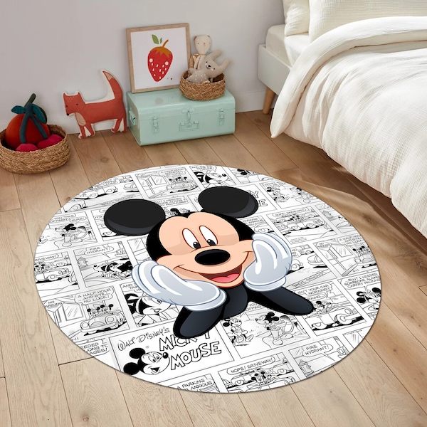 Mickey Mouse Rug - Etsy
