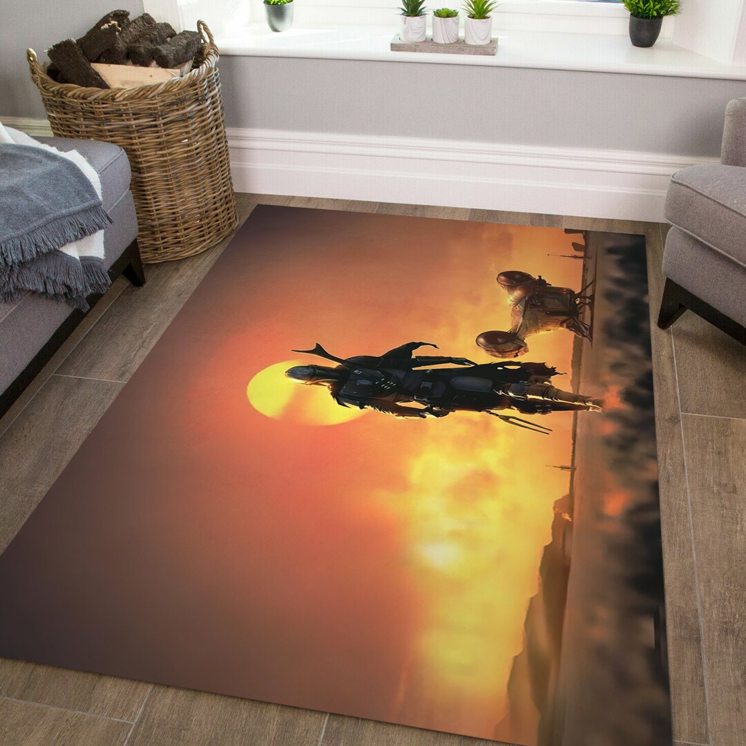 Mandalorian Rug,custom Rug,star Wars Rug,yoda,movie Rug,livingroom Rug ...
