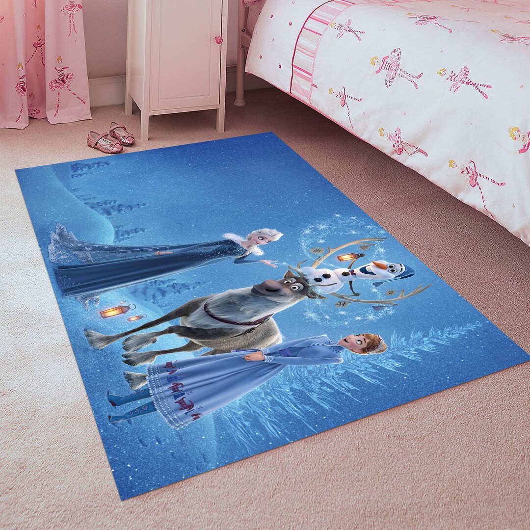 Elsa Rug, Elsa Anna, Girl Room Rug, Kids Room Rug, Children's Room Rug ...
