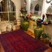 Red Afghan Rug,farmhouse Decor,housewarming Gift,6x9 Printed Area Rug ...