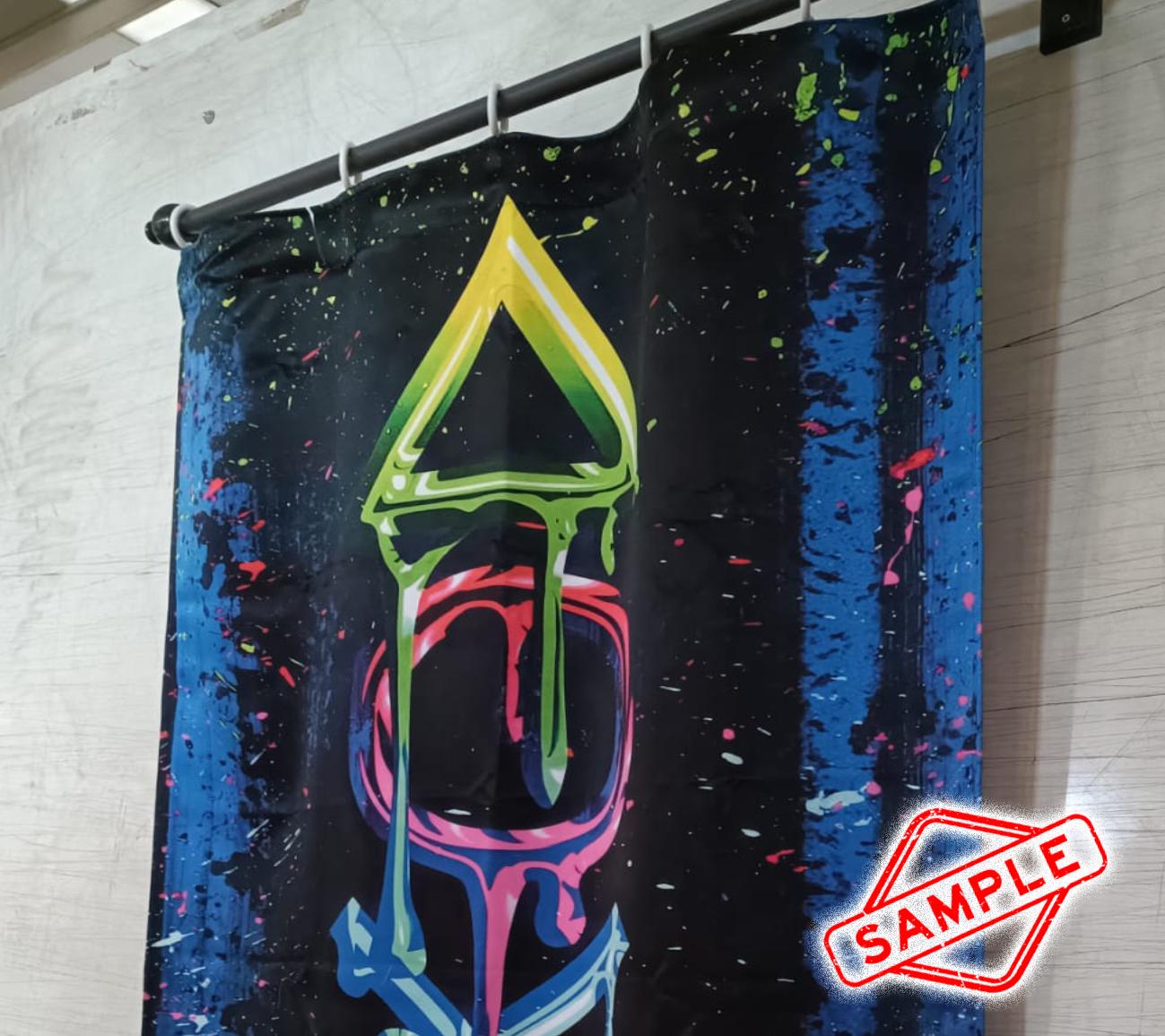 Rock Music Legends Window Treatment, Heavy Metal Band Collage Drapes ...