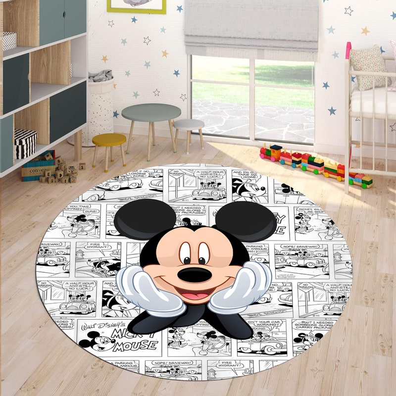 Mickey Mouse Rug - Etsy