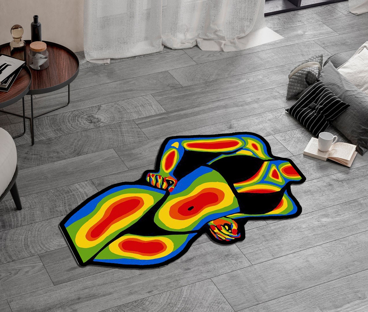 Woman Body Printed Rug, Modern Home Decor, Thermal Design Area Rug - Etsy