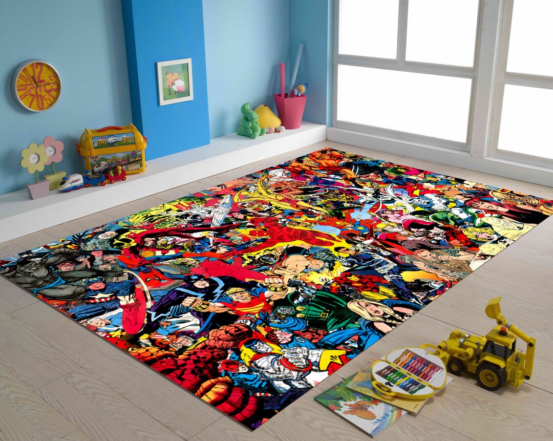 All Heroes,super Hero Karma Rug,marvel Rug,hero Comics,custom Rug ...