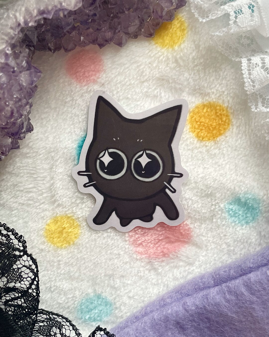 Standing Cat Meme Sticker Etsy