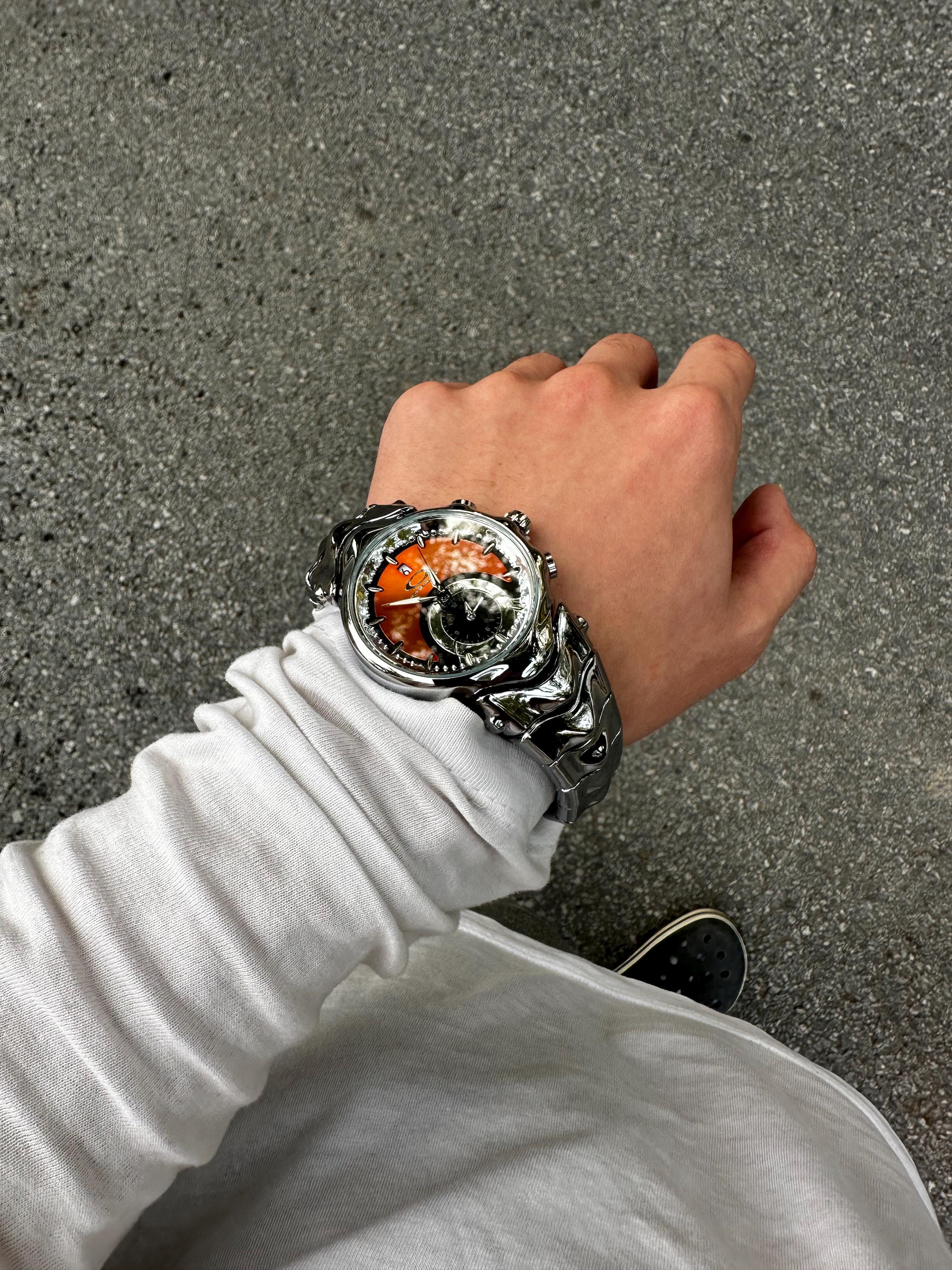 Vintage Oakley Judge Watch – Bold Orange Dial, Stainless Steel Case ...