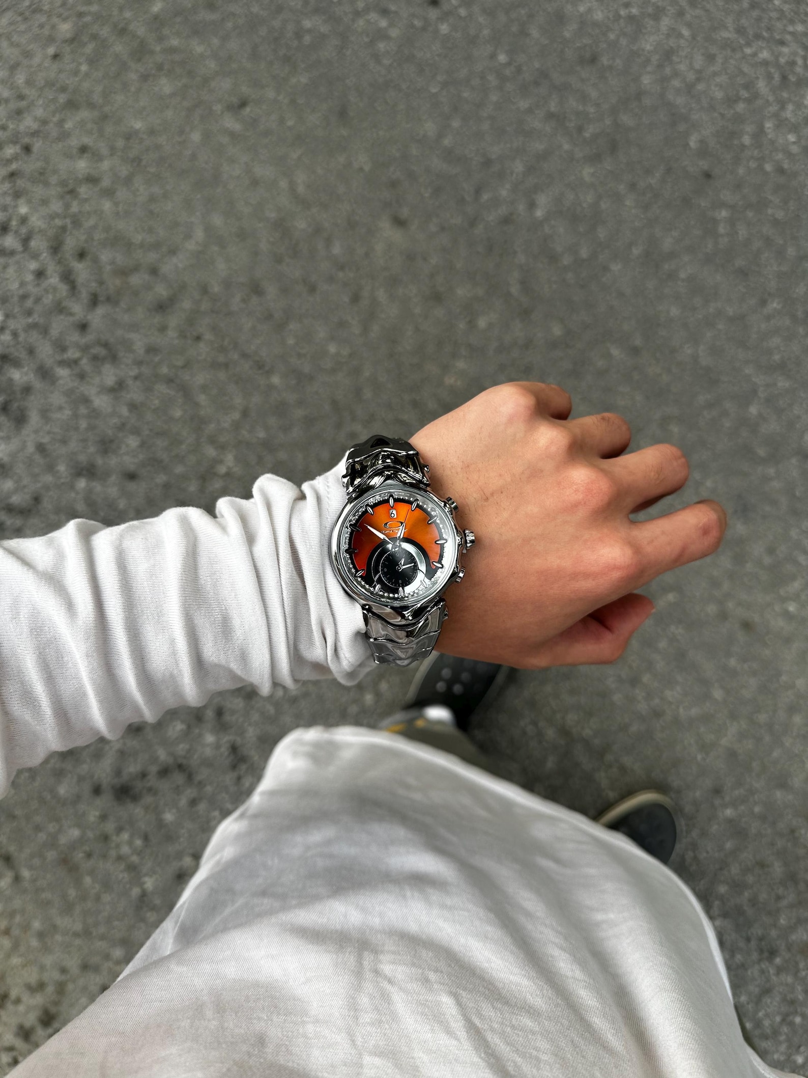 Vintage Oakley Judge Watch – Bold Orange Dial, Stainless Steel Case ...