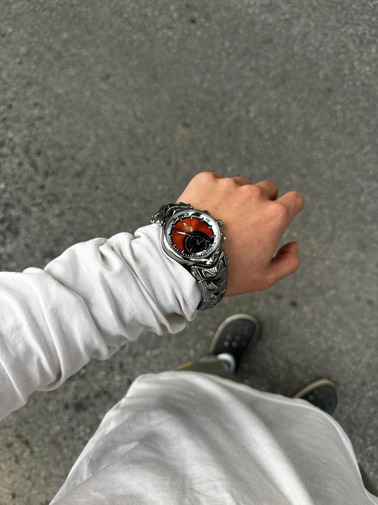 Vintage Oakley Judge Watch – Bold Orange Dial, Stainless Steel Case ...