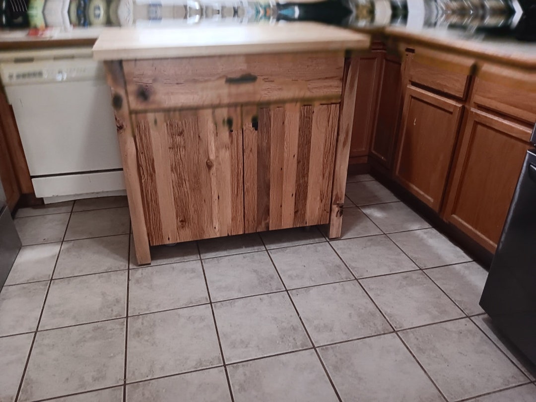 Barn Wood Kitchen Island Reclaimed - Etsy