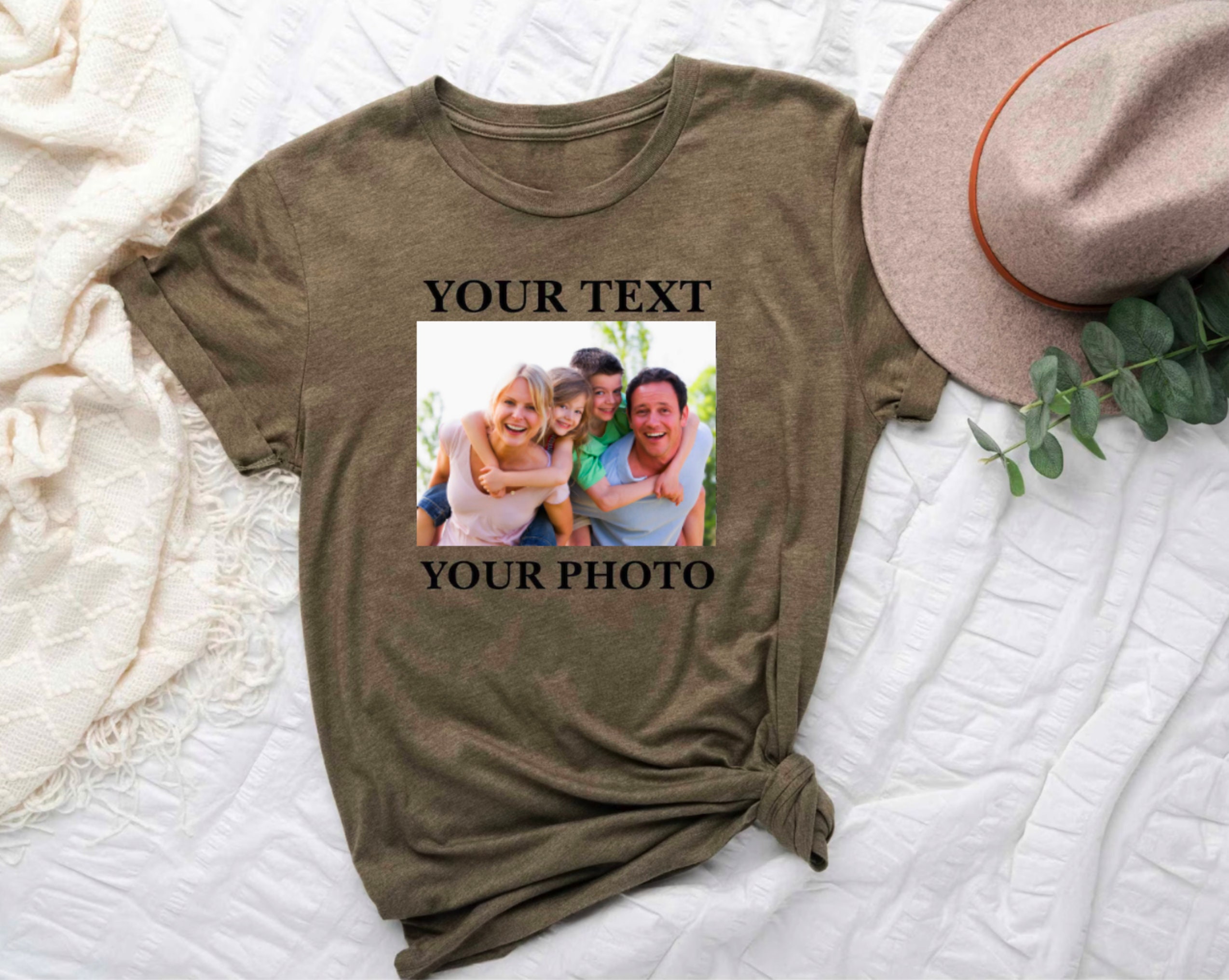 Custom Photo Shirt, Personalized Photo Print Tee, Custom T-shirt ...