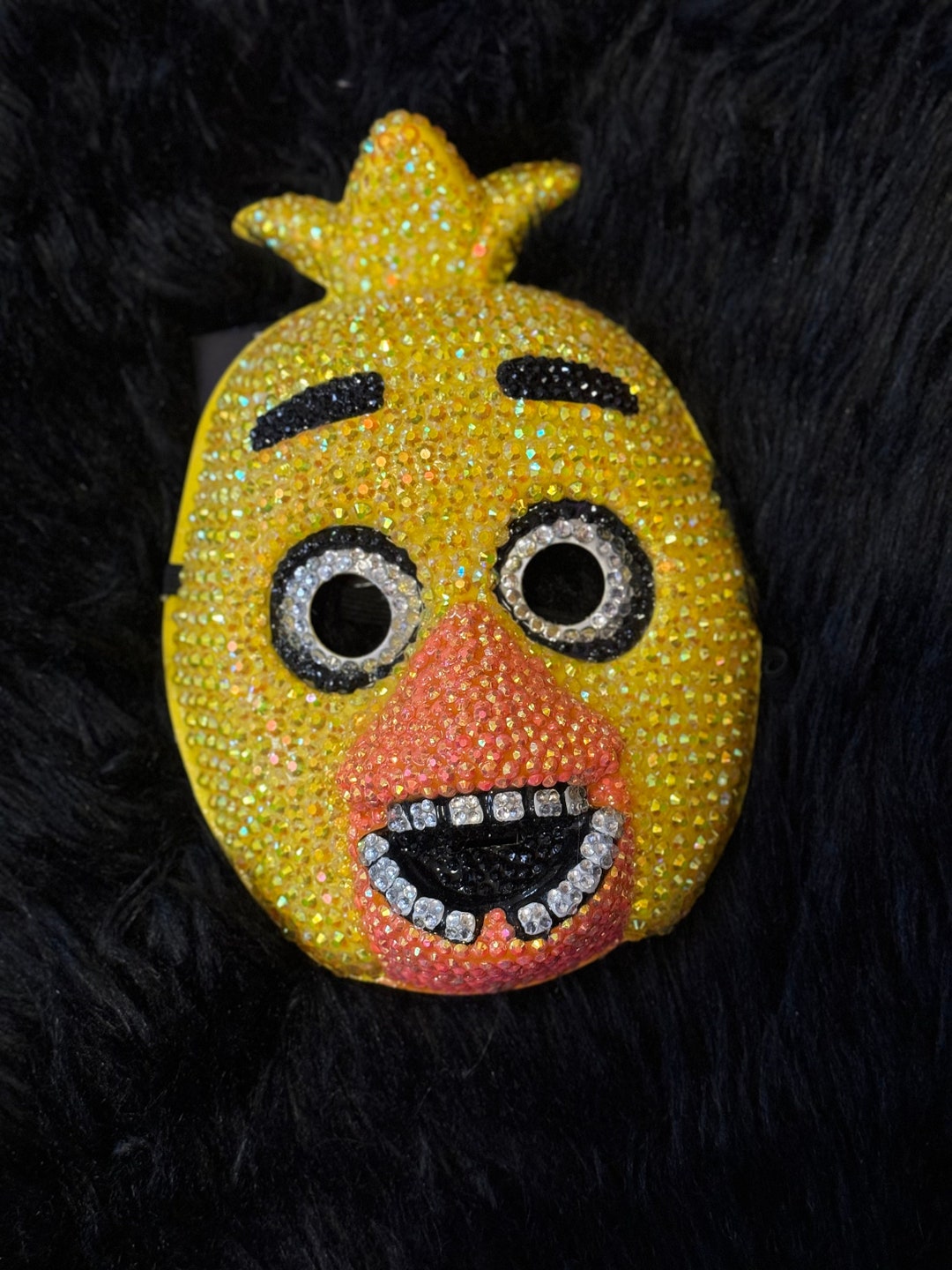 Five Nights at Freddy's Bling Diamond Chica Mask - Etsy