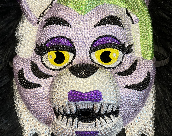 Five Nights at Freddy's Security Breach Roxanne Wolf Bling Diamond Mask ...