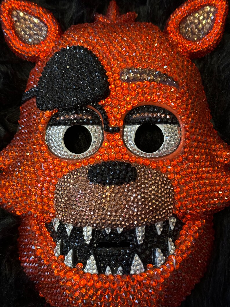 Five Nights at Freddy's Bling Sparkly Foxy Mask - Etsy